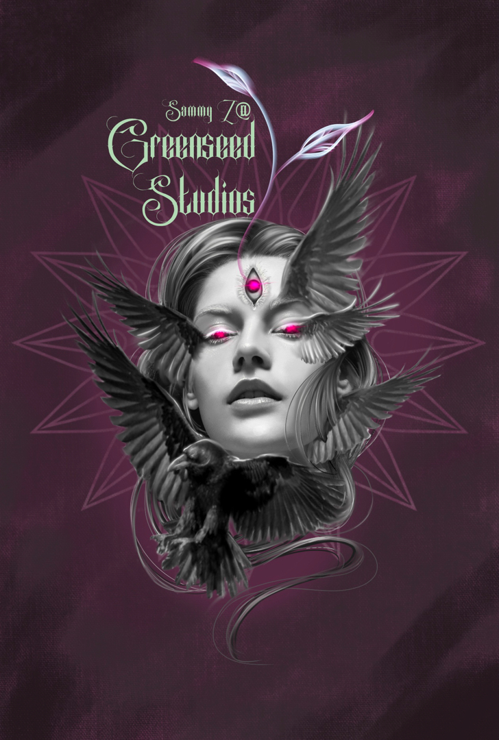 Sammy Zigan @GreenSeed Studio (Third Eye Ravens Tattoo & Fine Art)